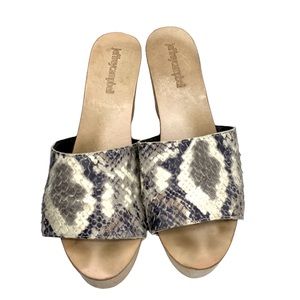 Jeffrey Campbell | Shoes | Salejeffrey Campbell Dlight Snakeskin Mules ...